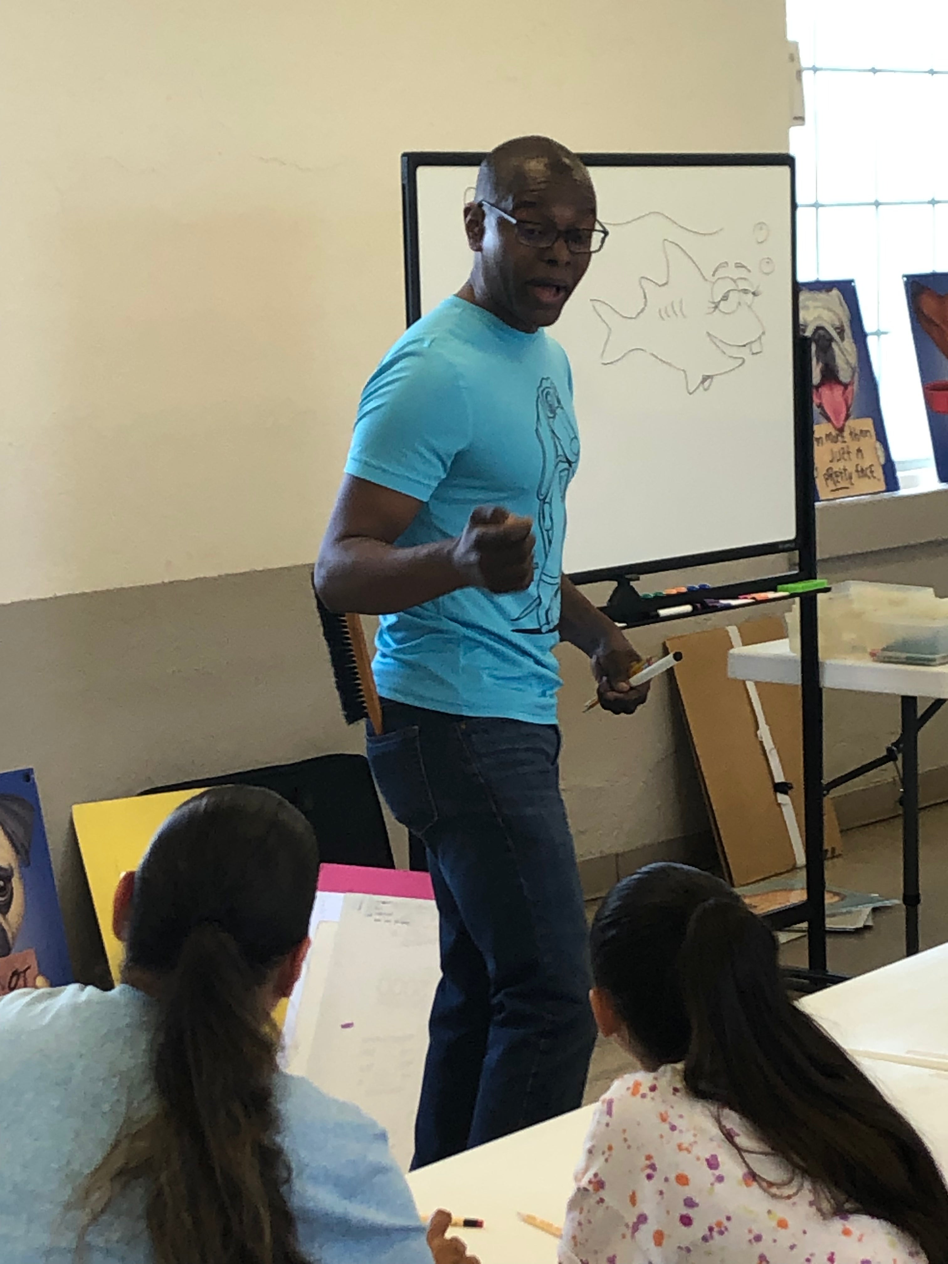 School Visits - Danny Gordon Art